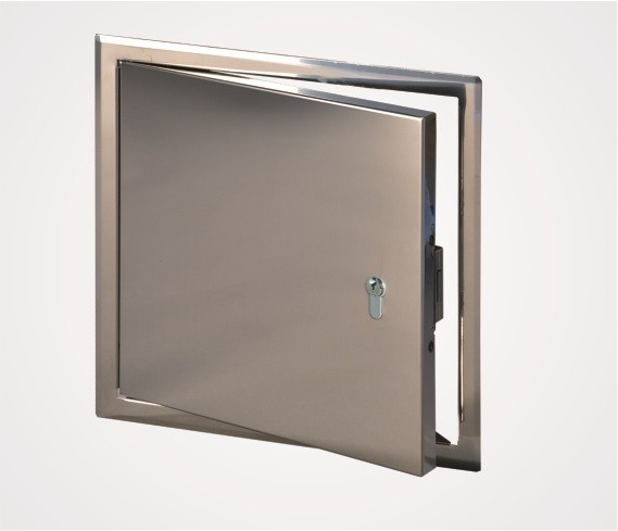 System B4 – Access panel stainless steel with profile cylinder lock