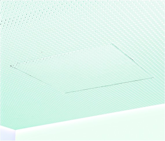 Access panel alu with perforated board - System F2