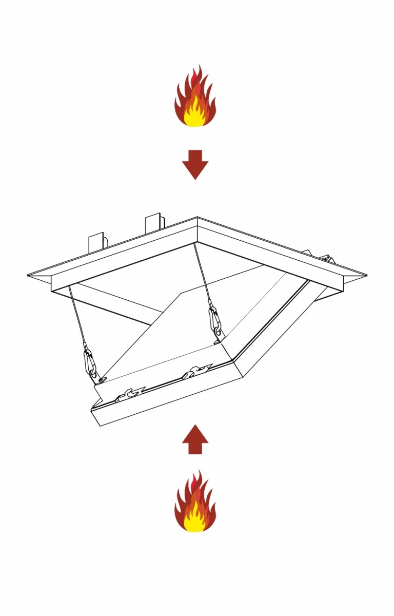 Access panel fire resistance EI30 - System F6 BD
