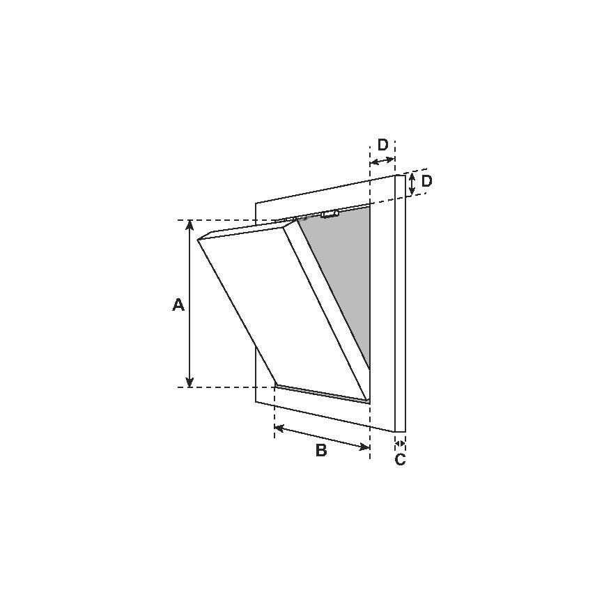 Access panel fire resistance EI60 - System F5